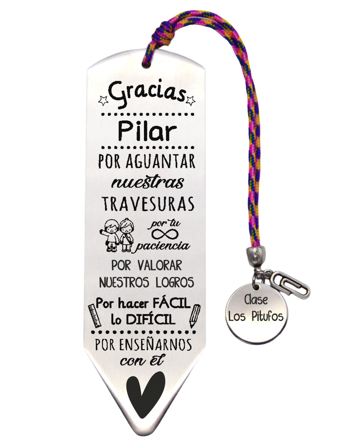 Marcapáginas Personalizado para Profesores | Fin de Curso